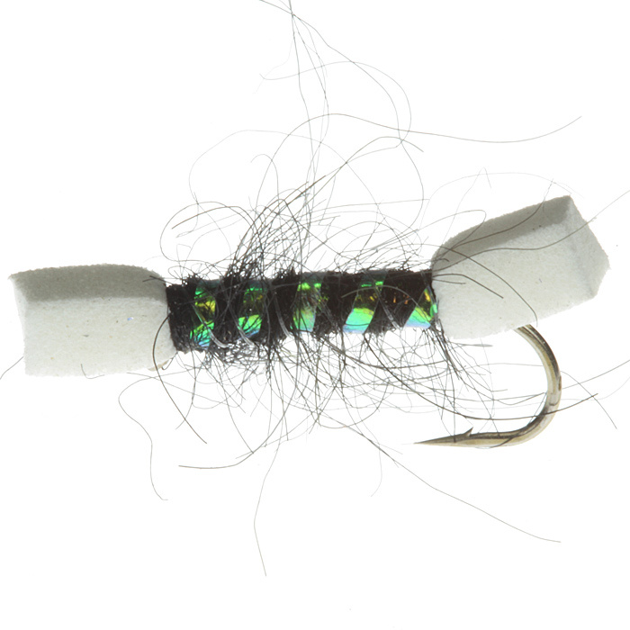 Buzzer Sugar Lump Foam Black #12 | Fishing Flies \ Lake Flies \ Buzzer ...