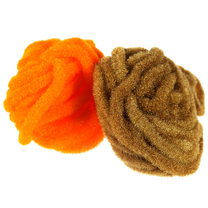 Hareline Trilobal Antron Chenille Large Black | Fly Tying \ Chenille ...