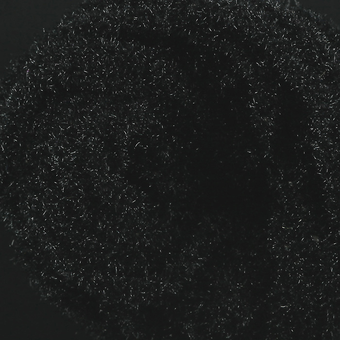 Hareline Trilobal Antron Chenille Large Black | Fly Tying \ Chenille ...