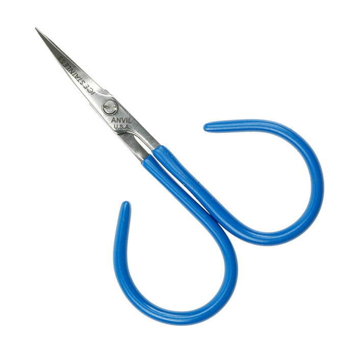 Anvil Ice Tempered Mini Curved Scissors 50-CA | Fly Tying \ Scissors ...